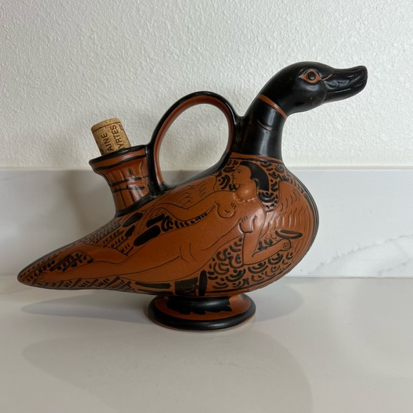 Vintage | Accents | Vintage Etruscan Terracotta Duck Shaped Askos Perfume Or Oil Vase | Poshmark